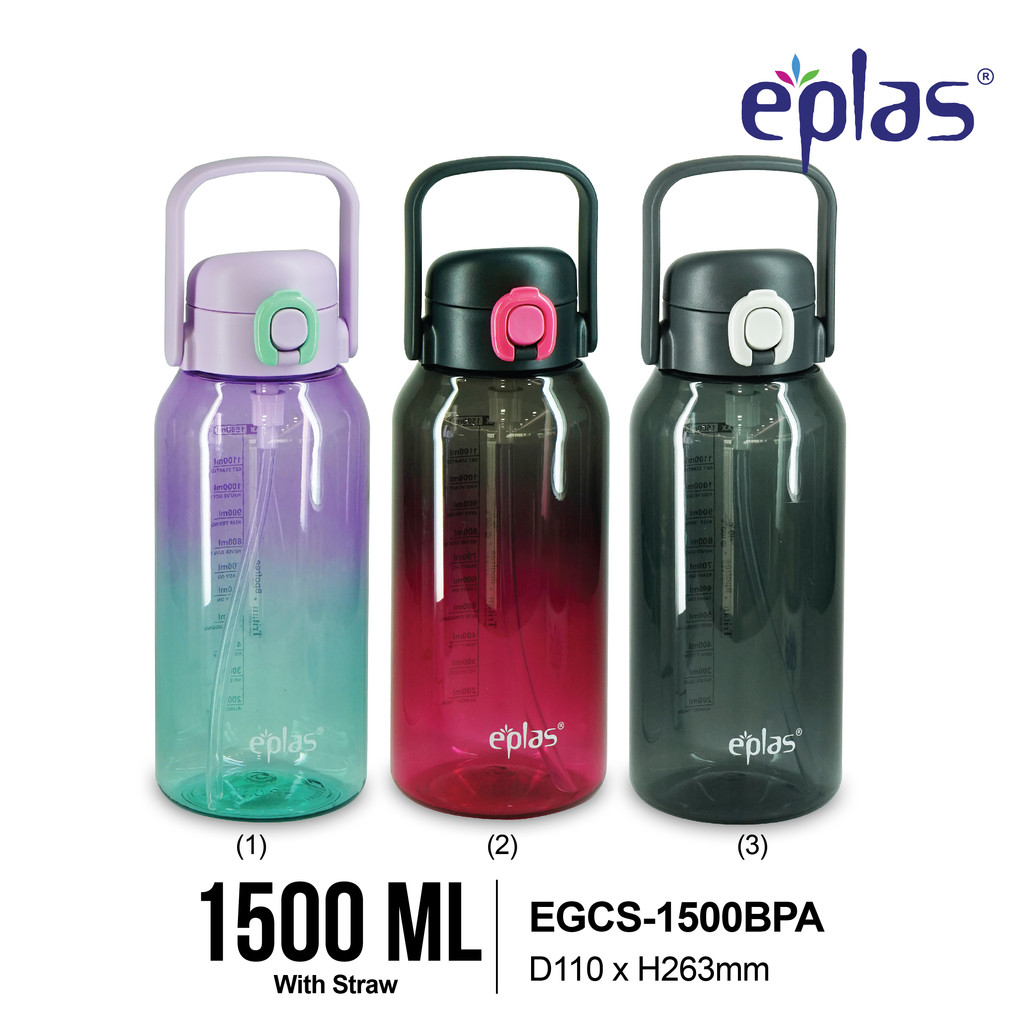 Jual Eplas Modern Botol Minum Tritan One Touch Multicolour 1500ML ...