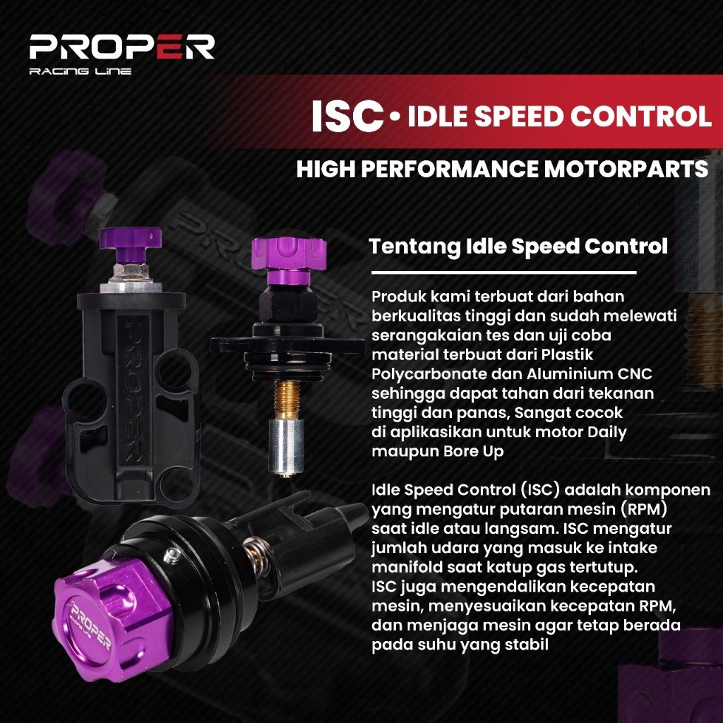 Jual PROPER RACING LINE IDLE SPEED CONTROL ISC MANUAL LANGSAM HONDA PCX ...