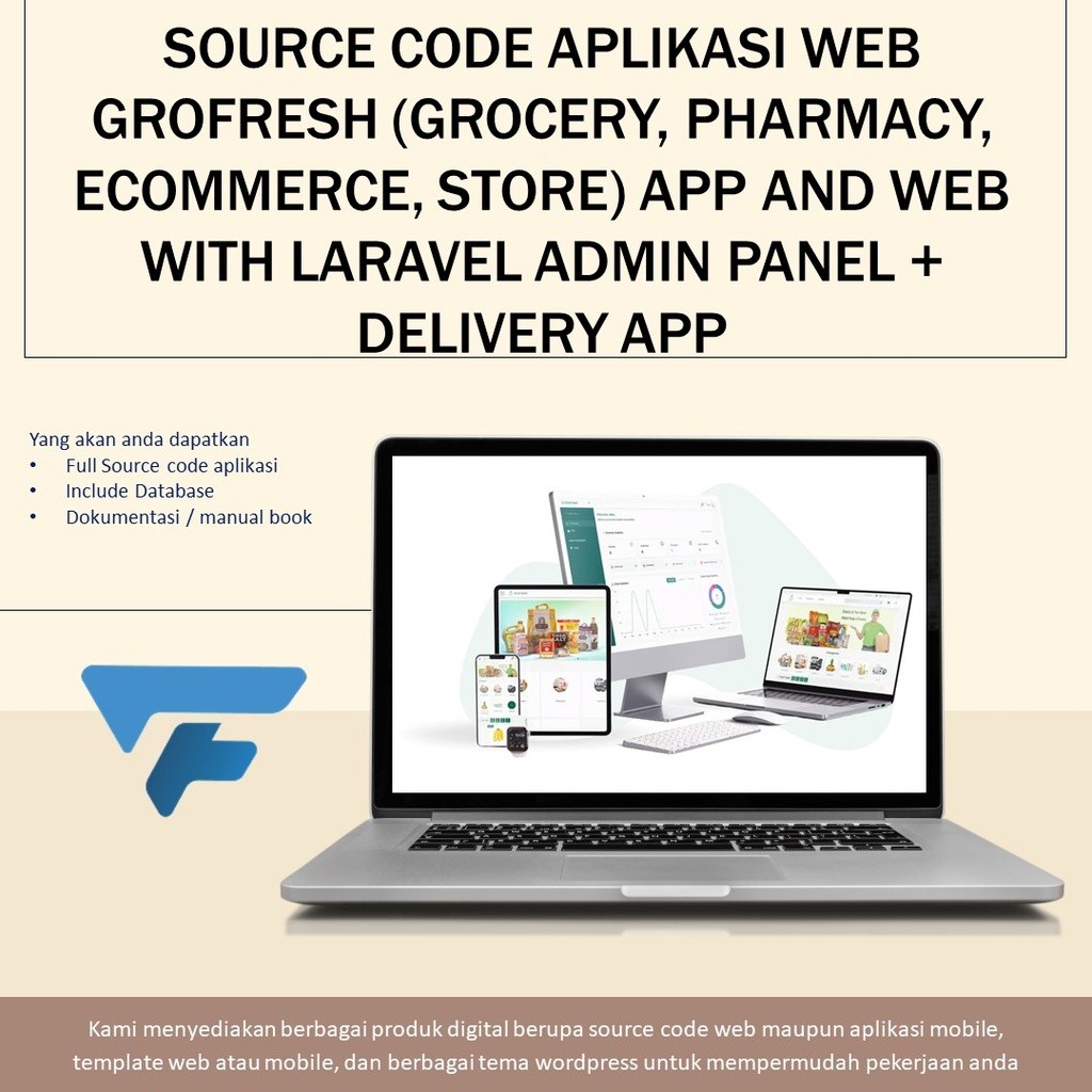 Jual SOURCE CODE APLIKASI WEB GROFRESH - (GROCERY, PHARMACY, ECOMMERCE ...