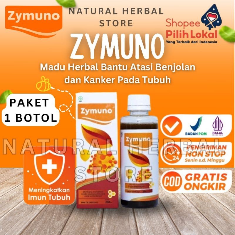 Jual Zymuno Original 200 ml - Madu Herbal Bantu Atasi Benjolan Halal ...