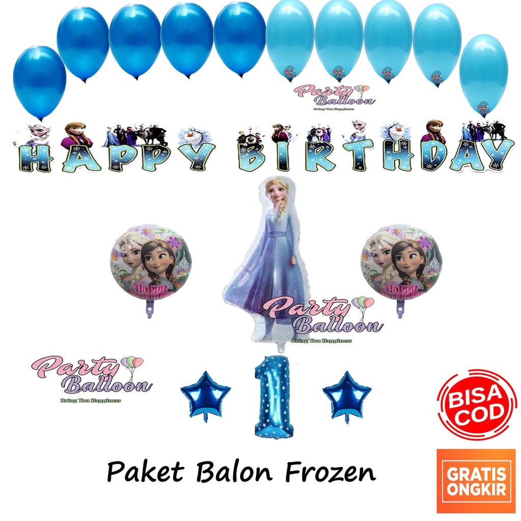 Jual Paket dekorasi ulang tahun anak Cewek Set Happy birthday balon ...