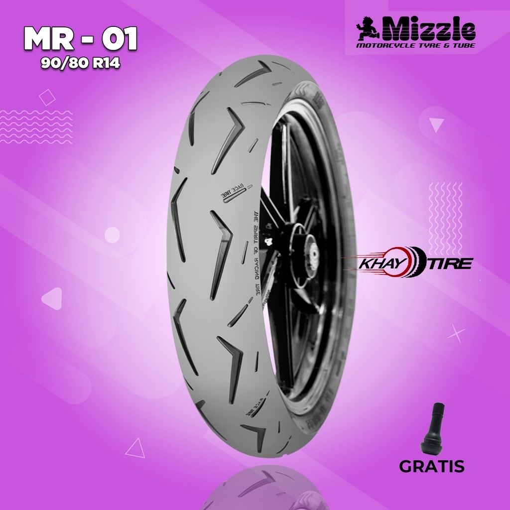 Jual Ban Motor Matic Soft Compound MIZZLE MR01 90/80 Ring 14 Tubeless ...