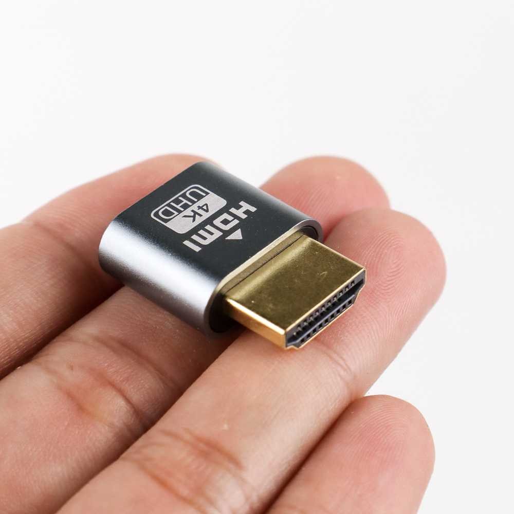 Jual AJSSHOP DZST Plug HDMI Virtual Dummy Port Adapter Mining 1.4 DDC ...