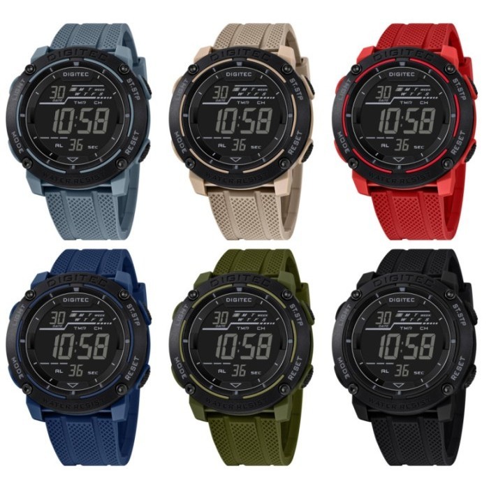 Jual Jam Tangan Pria Digitec 5270 DG 5270 Rubber Digital Original ...