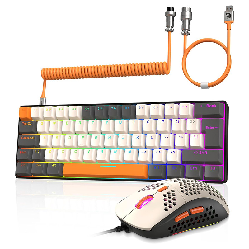 Jual ATTACK SHARK × ZIYOULANG T60 RGB Gaming Mechanical Keyboard and ...