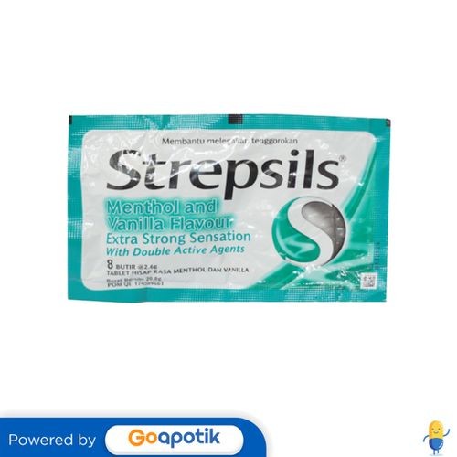 Jual Strepsil Menthol&Vanilla Sachet 8 Pcs | Shopee Indonesia