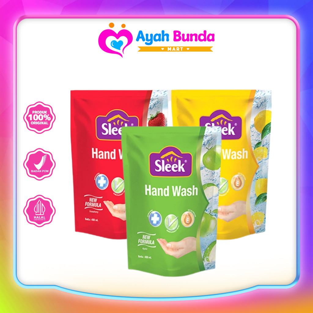 Jual Sleek Hand Wash Pouch 400ml - Sabun Cuci Tangan | Ayah Bunda Mart ...