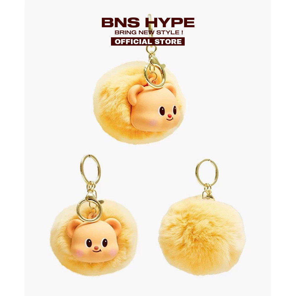Jual BNS Series ButterBear Genuine Fuzz Wool Pendant Butter Bear ...