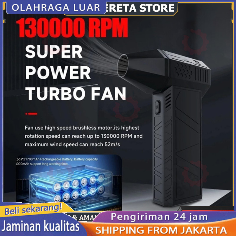 Jual Mini Turbo Jet Fan Turbo Violent Fan 52+M/S High Speed Duct Fan ...