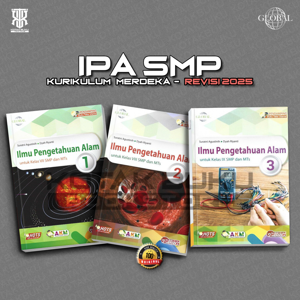 Jual Buku IPA kelas 7 8 9 SMP Kurikulum Merdeka / IPA SMP / Global ...