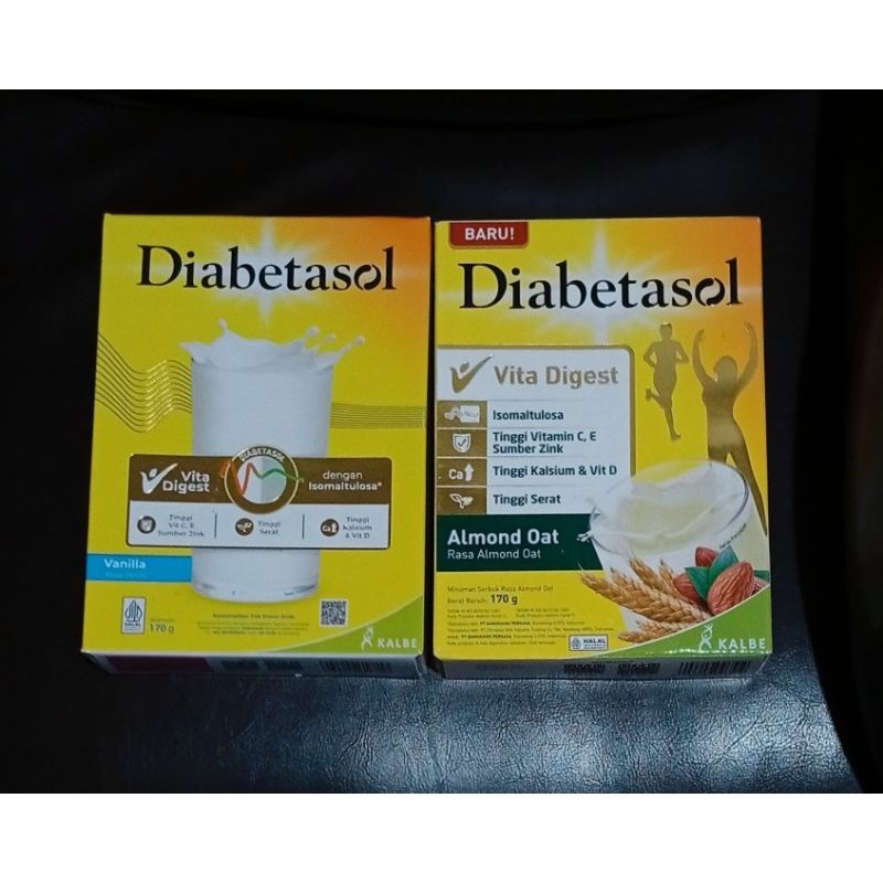 Jual susu diabetasol susu almond oat 170 gr/diabetasol susu vanilla 170 ...