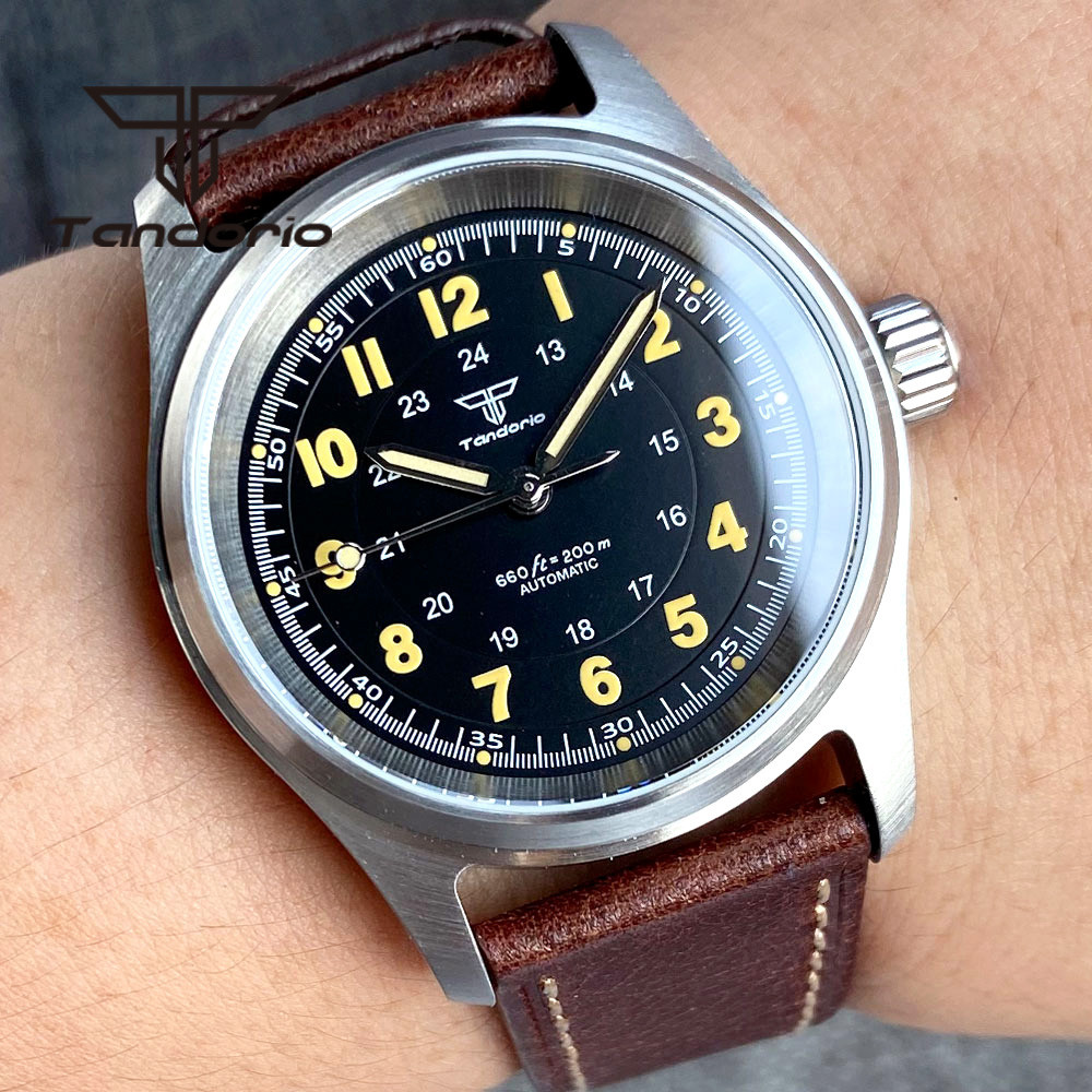 Jual Jam Tangan Pria Tandorio 36mm Fashion 20BAR Automatic Dive Pilot ...