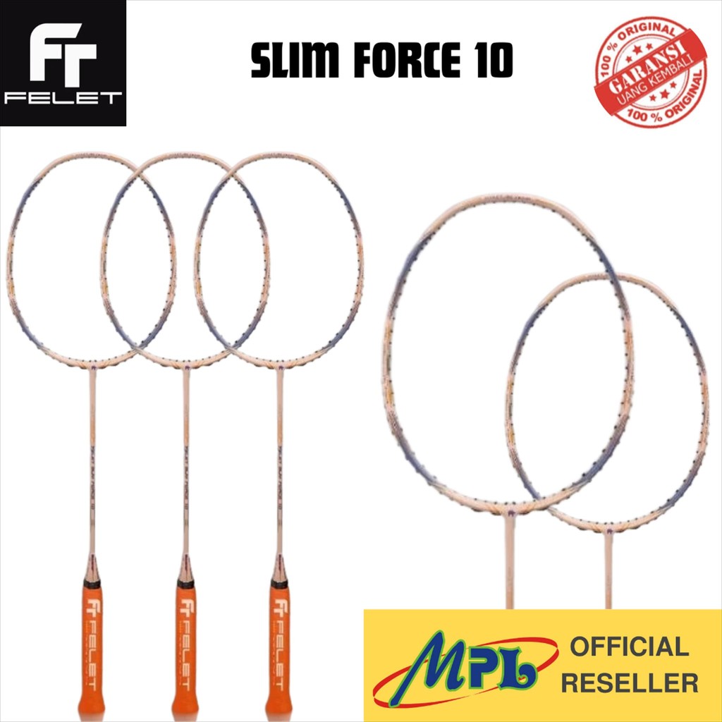 Jual RAKET BADMINTON FELET SLIM FORCE 10 | Shopee Indonesia