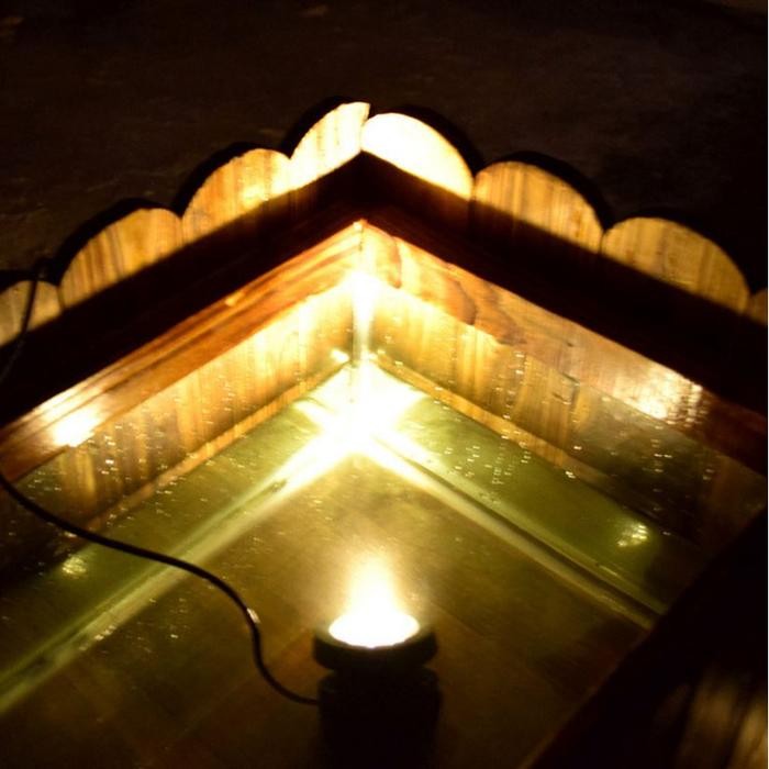 Jual Lampu sorot celup rendam air ada pilihan 6 12 18 led solar cell ...