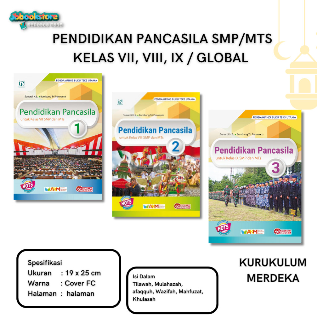 Jual [ REVISI ] BUKU PENDIDIKAN PANCASILA SMP Kelas 7 8 9 / PPKN SMP/MTS KLS VII/VIII/ IX ...