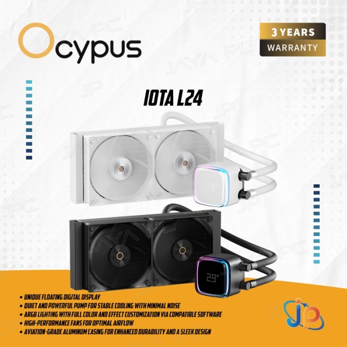 Jual Ocypus Iota L24 - CPU Cooler Liquid Fan 240mm LCD Digital Display | Shopee Indonesia