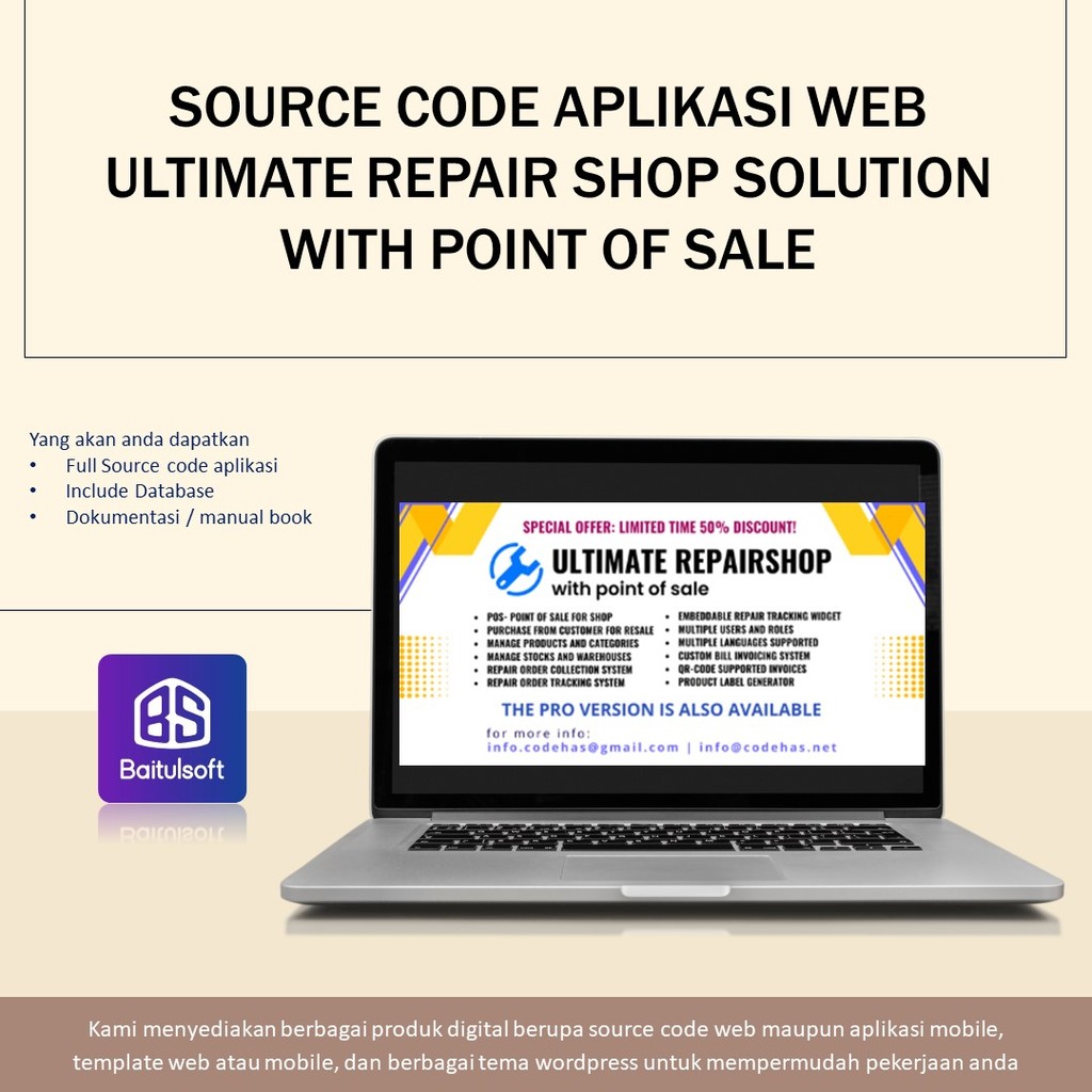 Jual SOURCE CODE APLIKASI WEB ULTIMATE REPAIR SHOP SOLUTION WITH POINT ...