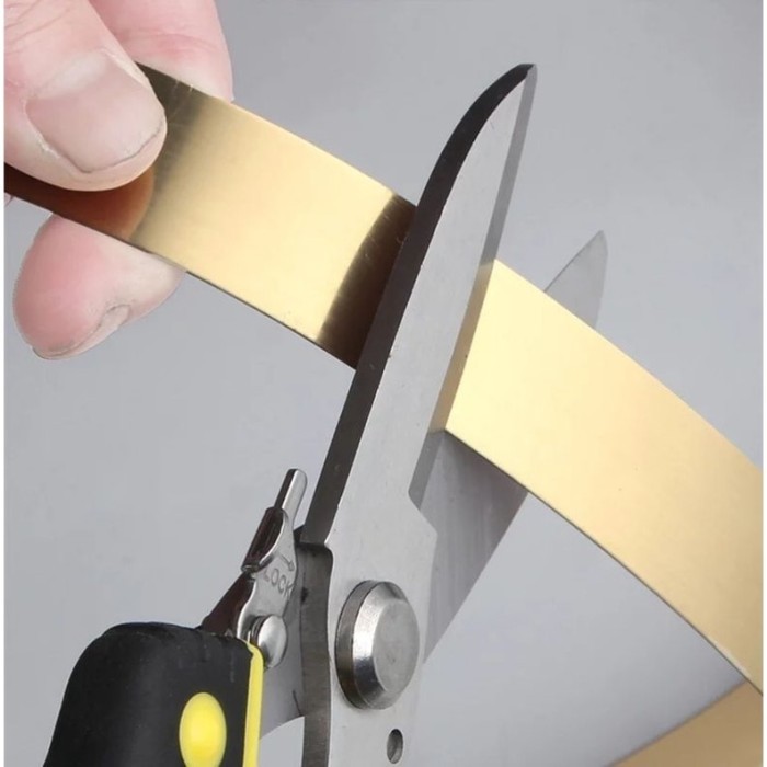 Jual 3M List Plat Strip Mirror Gold Stainless Steel 0.8mm Dekorasi ...