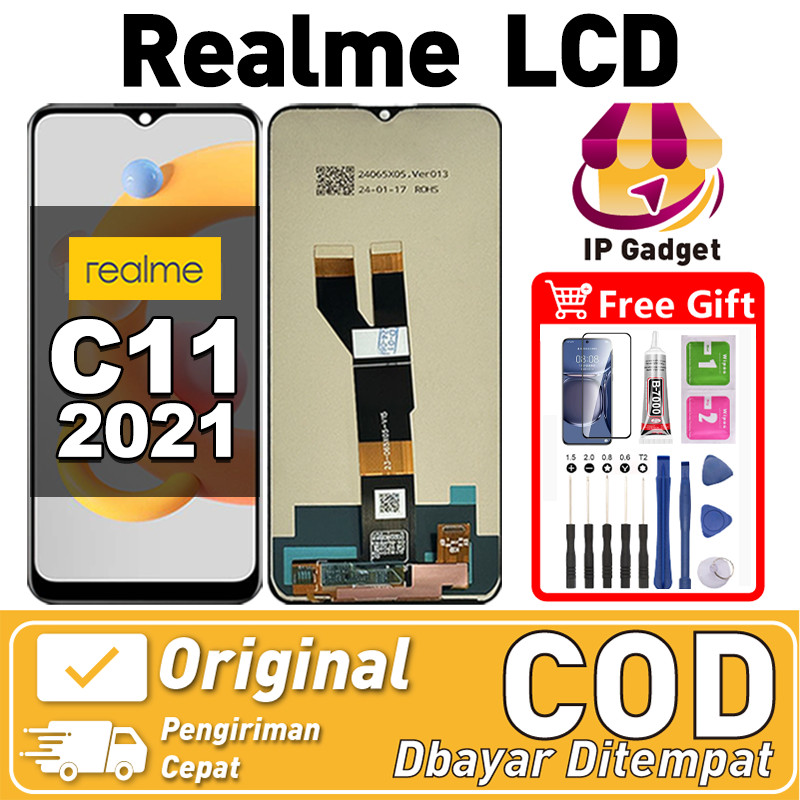Jual Original Lcd REALME C11 2021 Fullset asli Layar hp touchscreen Sentuh Versi Tinggi COD ...