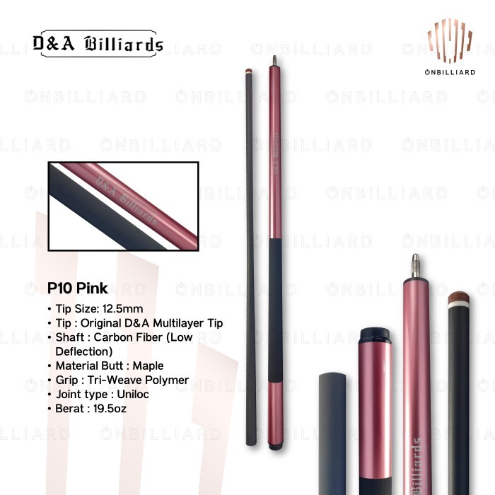 Jual [New Arrival] D&A P10 Series Cue Stick Play Billiard Original Pool ...