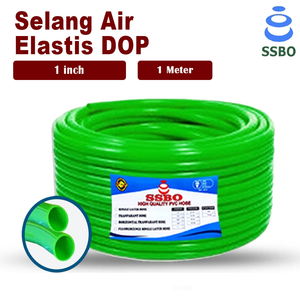 Jual SSBO Selang Air Elastis Dop Pvc Tebal 1 Inch Selang Taman Kebun Permeter Cod | Shopee Indonesia