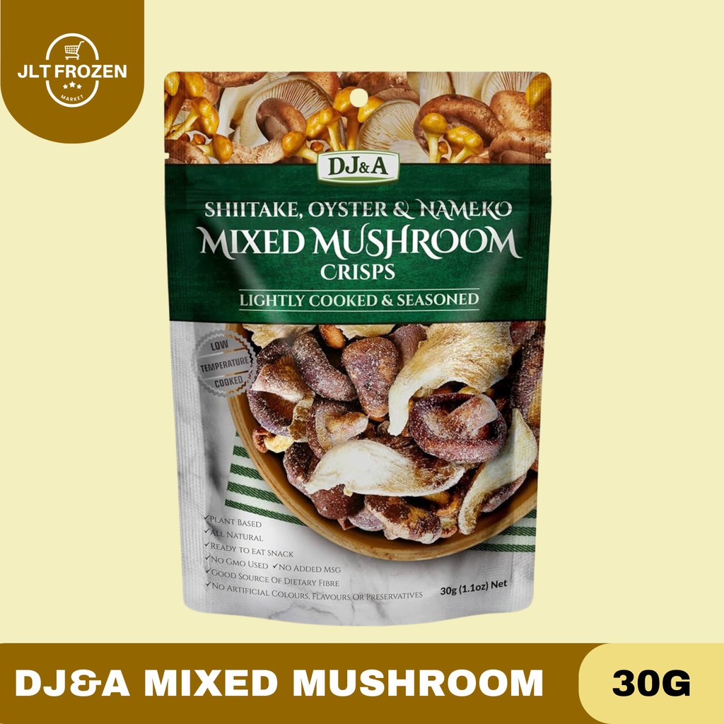 Jual DJ&A Mixed Mushroom Crips / Snack Jamur / Keripik Jamur / Shitake ...