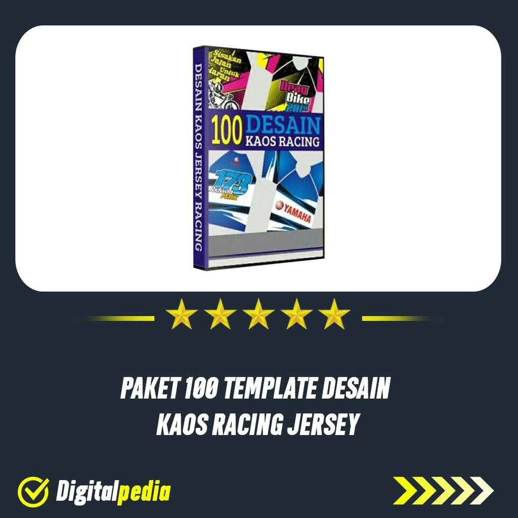 Jual Paket 100 Template Desain Kaos Racing Jersey Full Print T-Shirt ...