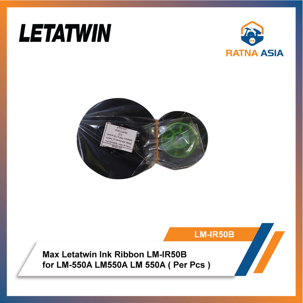 Jual Max Letatwin Ink Ribbon LM-IR50B Pita Printer LM IR 50 B untuk ...