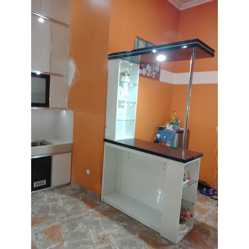 Jual Meja Bar Kitchen Set Minimalis/ Meja Minibar Minimalis | Shopee ...