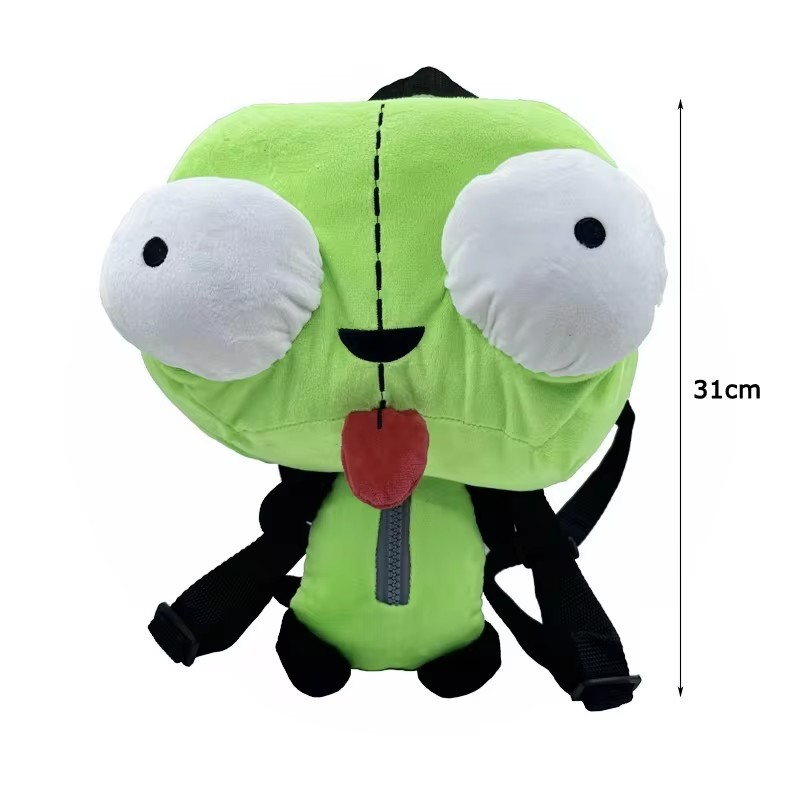 Jual New Alien Invader Zim 3D Eyes Robot Gir Knapsack Cute Stuffed ...