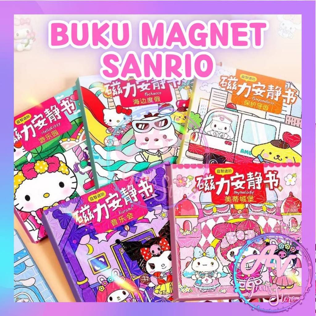 Jual STICKER MAGNET BUKU SANSFRIENDS KARAKTER 308-03 ISI 2 LEMBAR ...