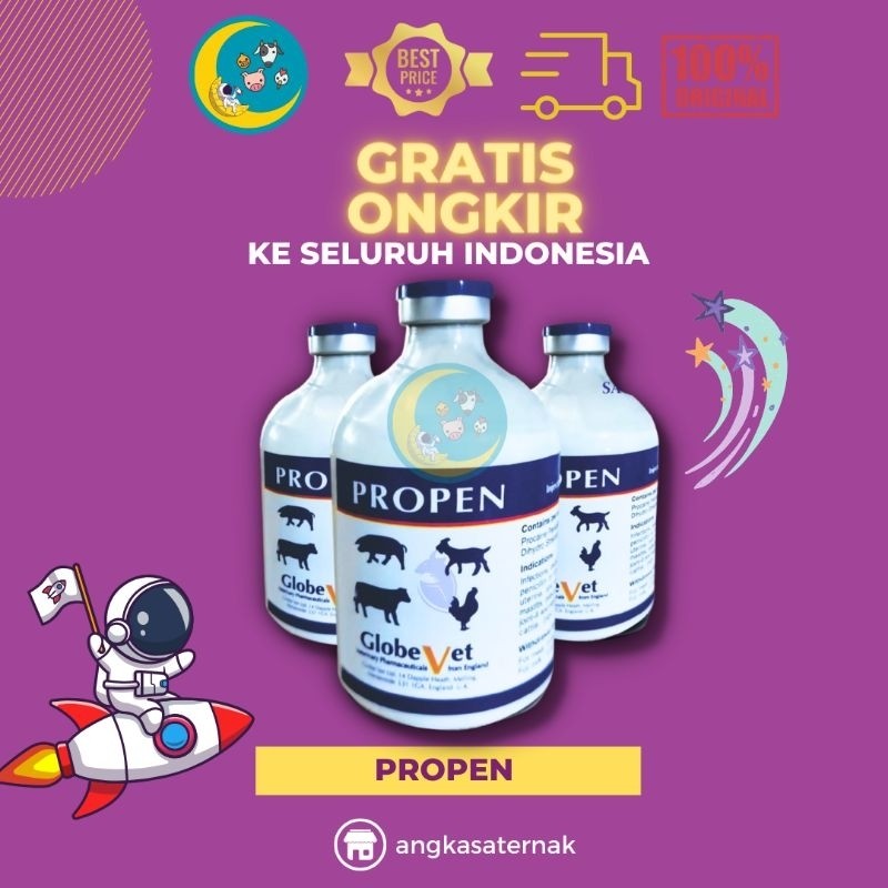 Jual PROPEN 100 ml - Antibiotik Injeksi Pernafasan Pencernaan Hewan ...