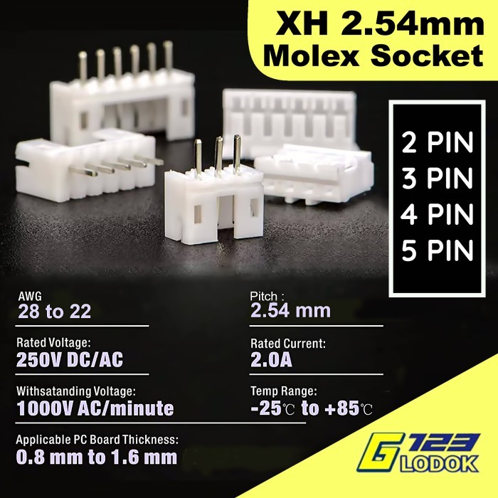 Jual Konektor Socket Soket Terminal Molex Molek Mini SET Male Female ...