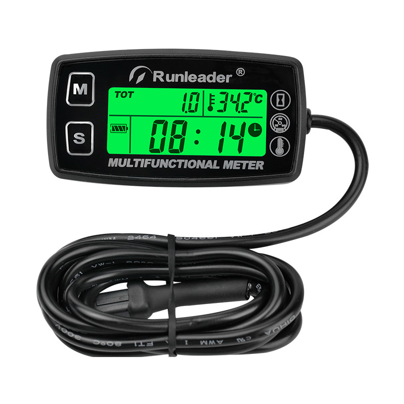 Jual Digital RPM Tach Hour Meter Temperature Gauge for Gas Engine ...