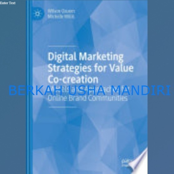 Jual BUKU Digital Marketing Strategies for Value Co-creation | Shopee Indonesia