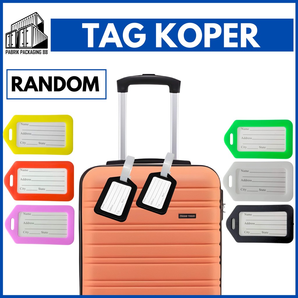 Jual Luggage Tag Travel Koper Name Tag Label Gantungan Nama Tas Bagasi ...