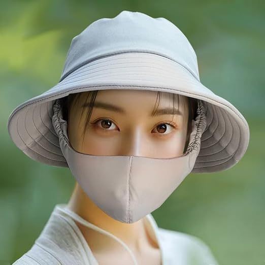 Jual Mask Topi Hiking Topi Pancing Topi Outdoor Anti Sun Protection Hat ...