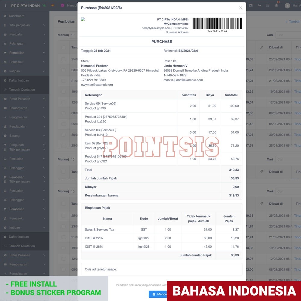 Jual Source Aplikasi ERP Bisnis Include POS Kasir Laravel Vue | Shopee Indonesia