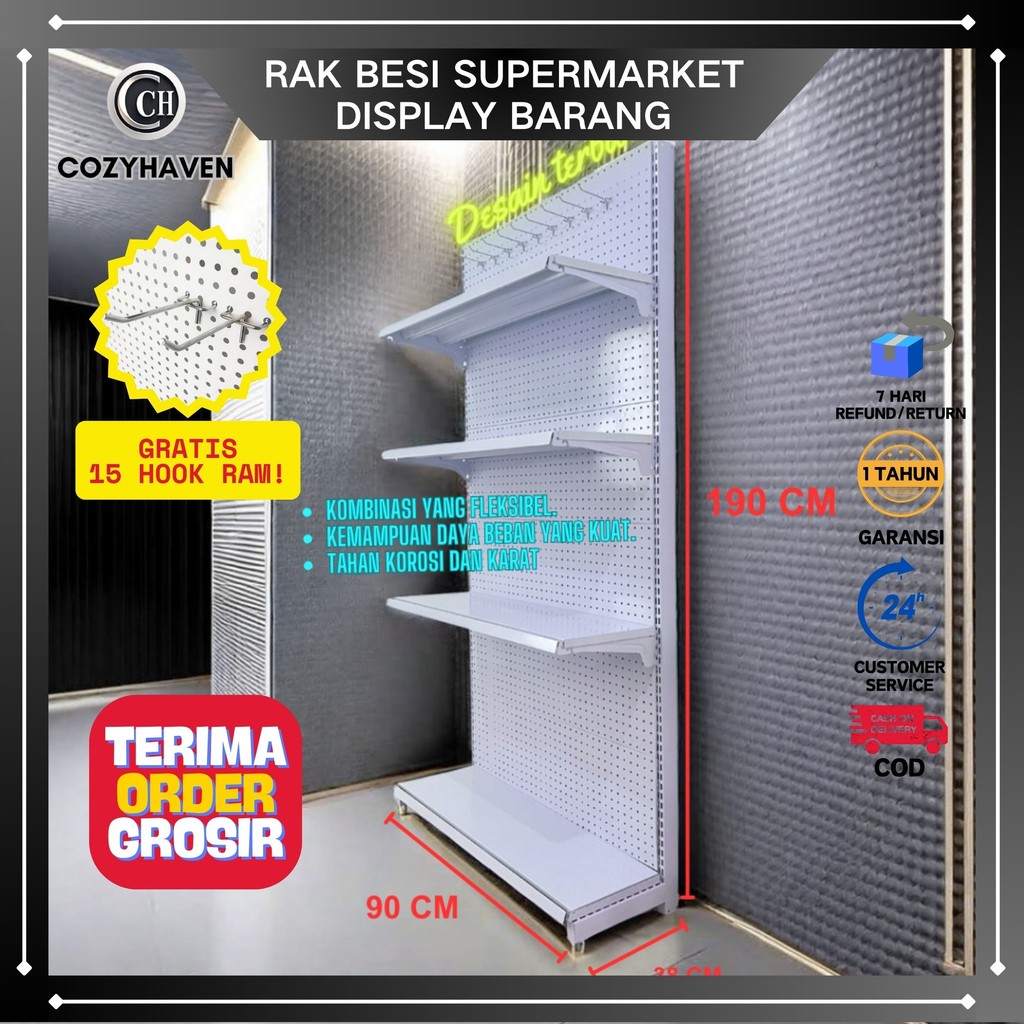 Jual CozyHaven - Rak Susun Display Rak Besi Penyimpanan Barang Toko ...
