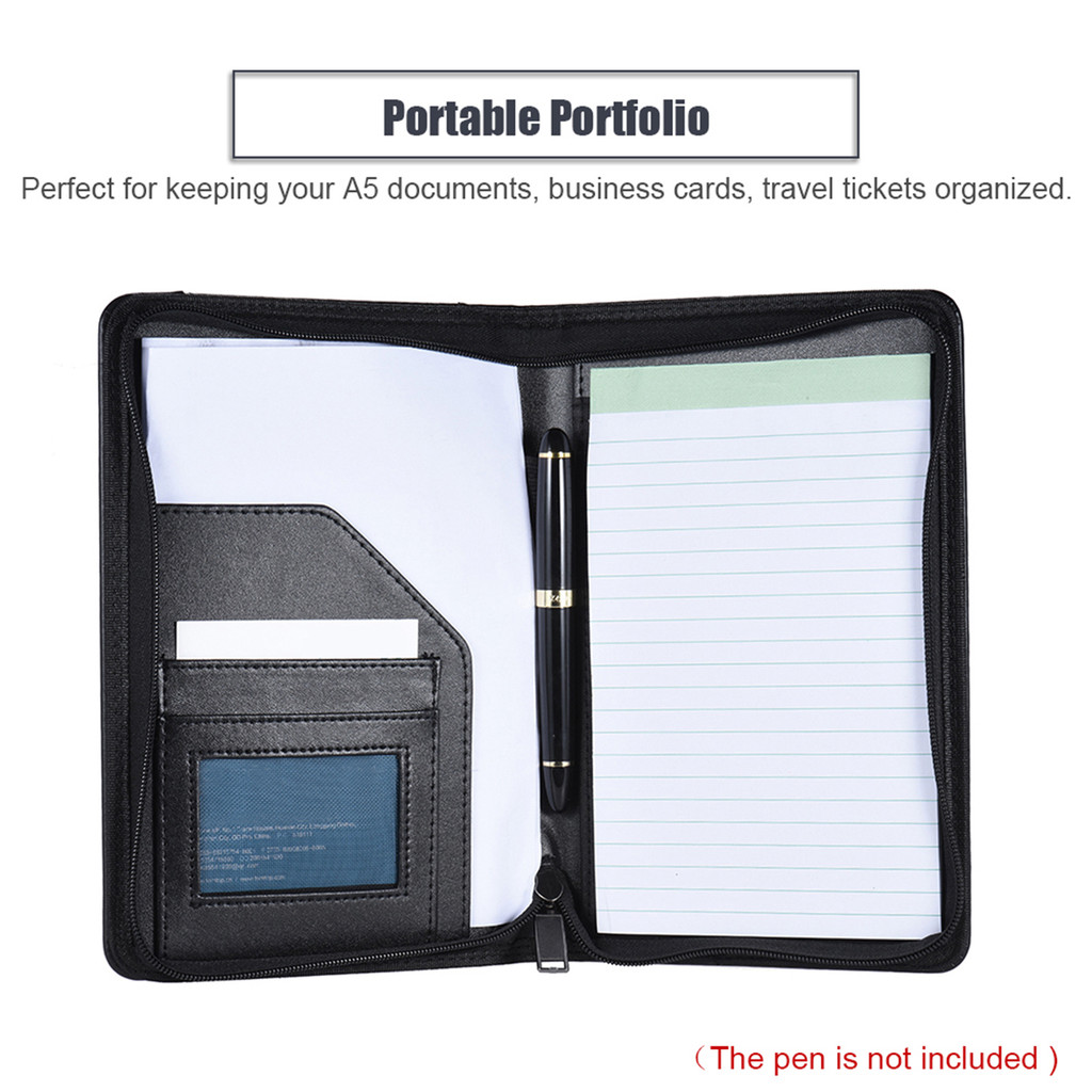 Jual PU Portfolio A4 Conference File Folder with Calculator Binder ...