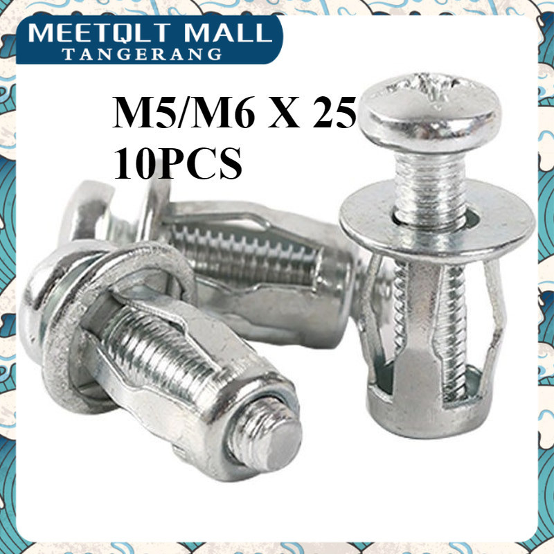 Jual 10PCS Sekrup M5 / Sekrup M6 / Jack Nuts M5 / Jack Nuts M6 Rivet ...