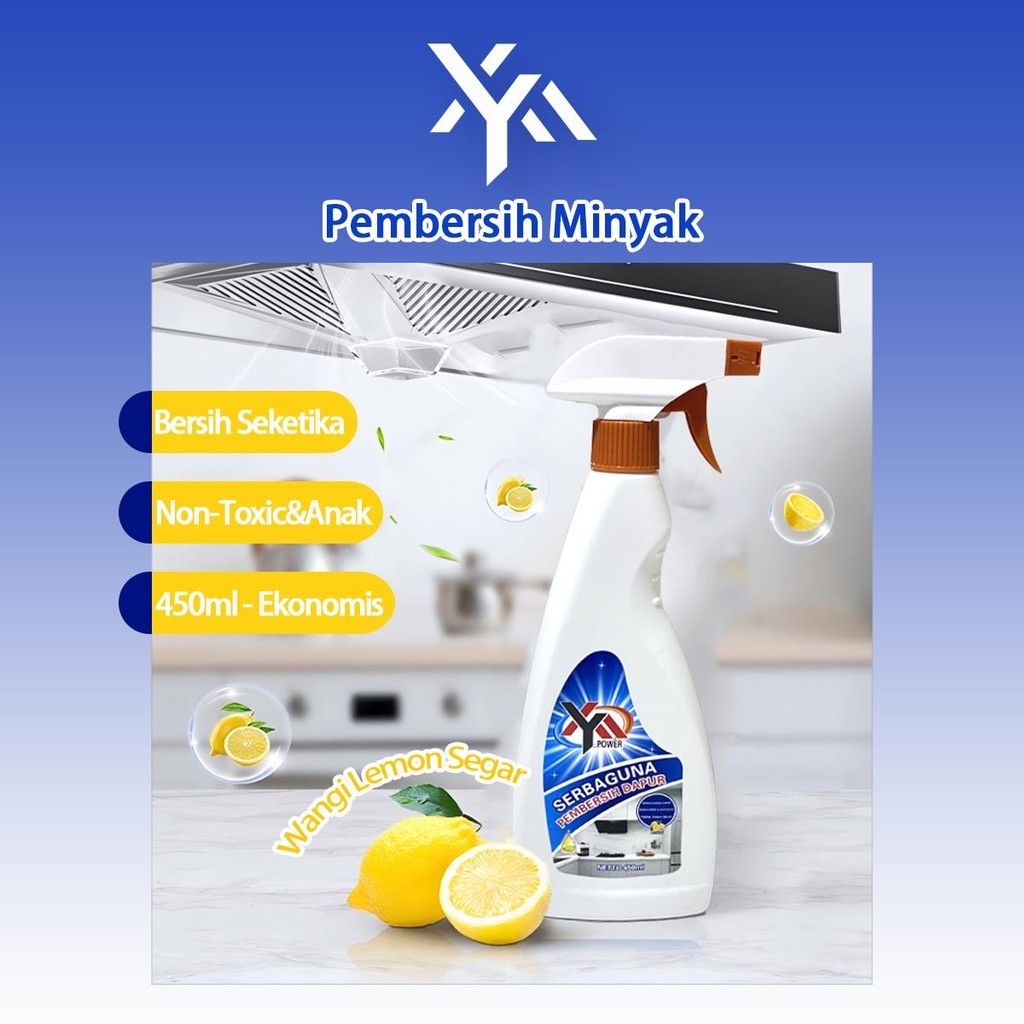 Jual Pembersih Minyak Dapur Lemon 450ml Hancurkan Minyak Membandel di ...