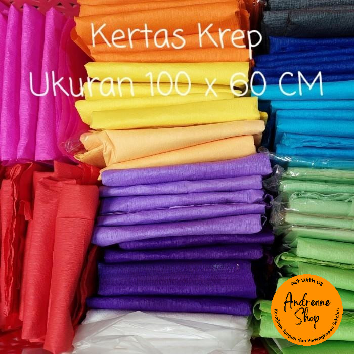 Jual Kertas Krep / Crepe Paper 100x60 cm – Harga per Lembar | Shopee ...