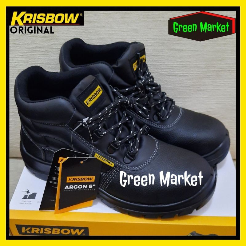 Jual [PREMIUM ORIGINAL] Sepatu Safety Krisbow ARGON 6" || Safety Shoes ...