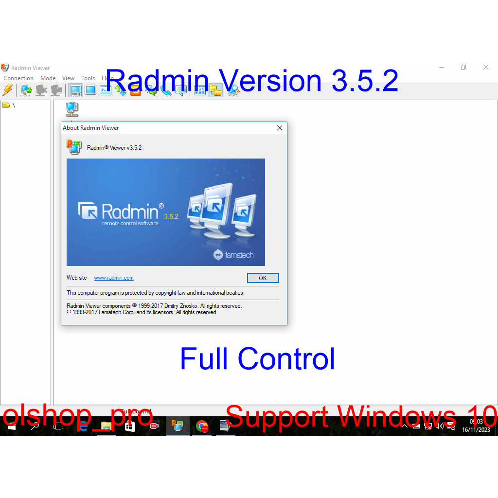 Jual Radmin Server Radmin Viewer Version 3.5.2 Pengganti Anydesk dan ...
