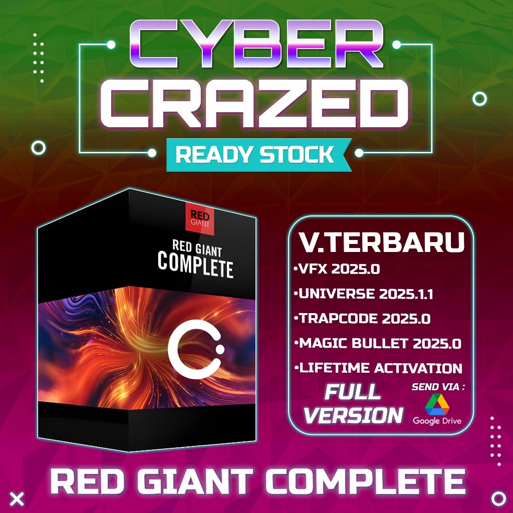 Jual (Win/Mac) Red Giant Complete 2025 - Magic Bullet Trapcode Suite Universe VFX Suite Full ...