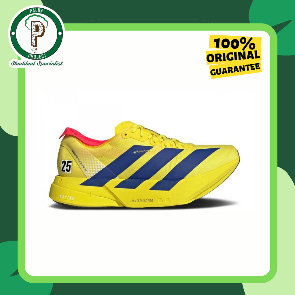 Jual Adidas Adizero Adios Pro 4 Yellow Navy 100% Original Guarantee ...
