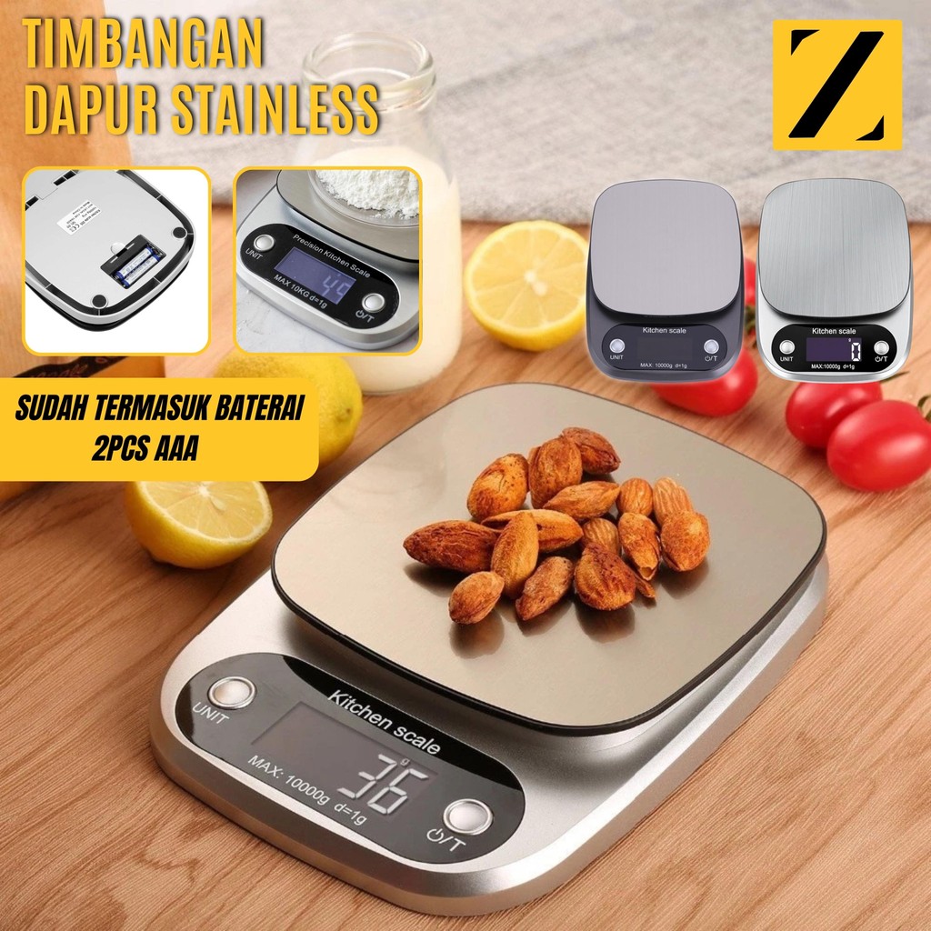 Jual Timbangan Digital Dapur 10KG Premium Kitchen Scale Timbangan Kue Kopi Gula Tepung 10 KG ...