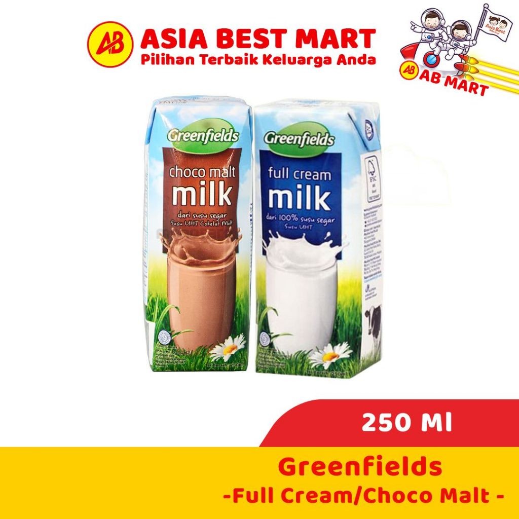 Jual Greenfields Susu Uht Full Cream Chocolate Malt 250 Ml Susu Cair Kemasan Kotak | Shopee ...