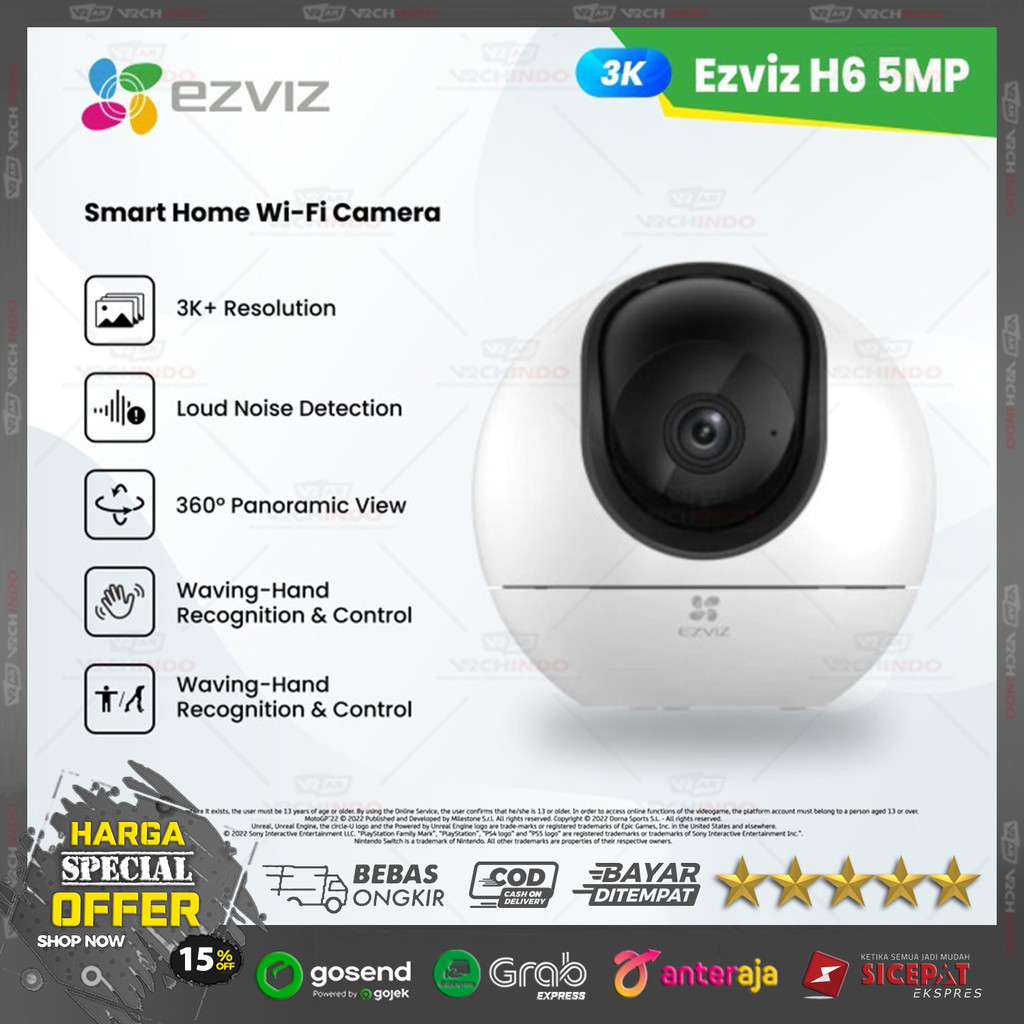 Jual EZVIZ CCTV H PRO Series - 5MP / 3K - UHD | IP Camera Smart ...